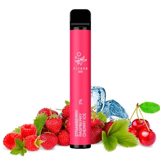 Strawberry Raspberry Cherry Ice Elf Bar Pod System 20mg Salt
